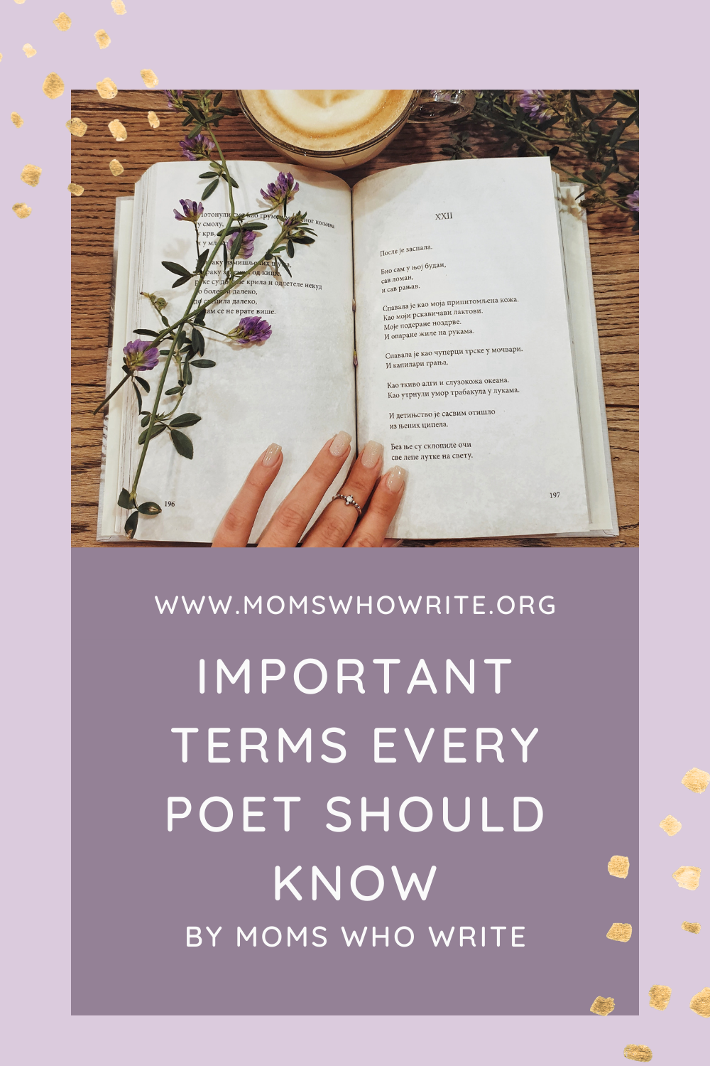 Important Terms Every Poet Should Know: Poetry and Prose
