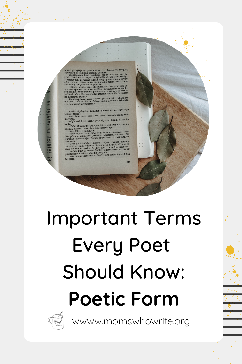 Poetic Form: Important Terms Every Poet Should Know, Part 3